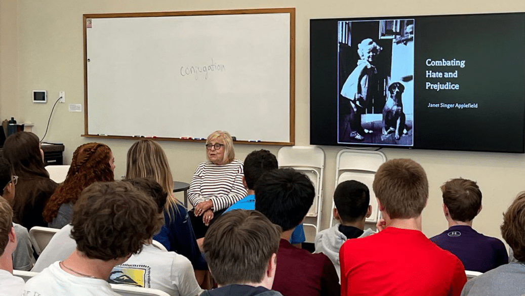 Grade 8 Visit from Holocaust Survivor Janet Singer Applefield - Dedham ...